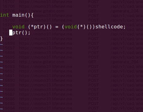 (*(void(*)()) shellcode)()の意味について考える - Electric Sheep and Androids
